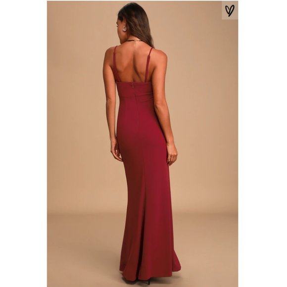Lulus | Dresses | Lulus Red Mermaid Maxi Dress New | Poshmark